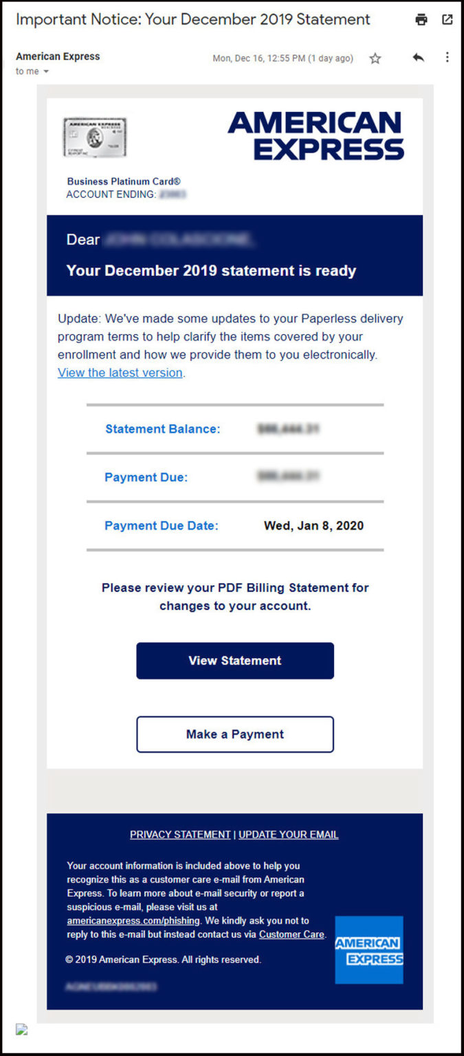 This AMEX Email Phishing Scam Wants You Homeless & Poor, With A Zero ...
