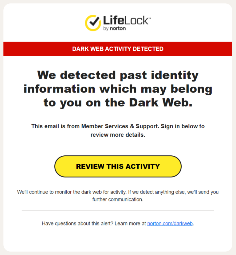 LifeLock Confirms My Data Was Revealed on “The Dark Web” After 2021 ...